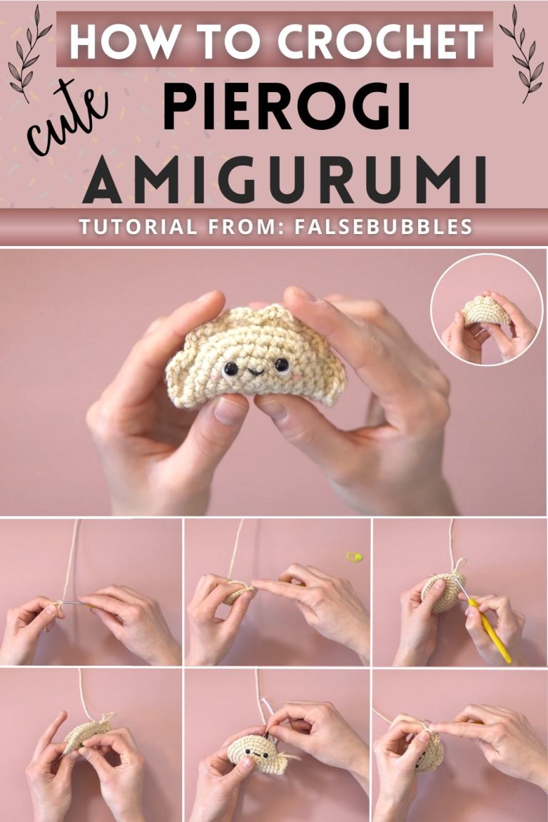 Unique Cute Crochet Pierogi Amigurumi Pattern - Clairea Belle Makes