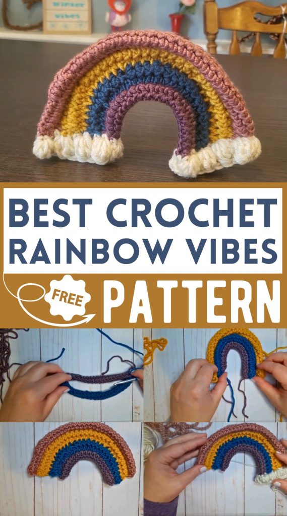 Colorful Crochet Rainbow Pattern With Tons Of Uses - Clairea Belle Makes
