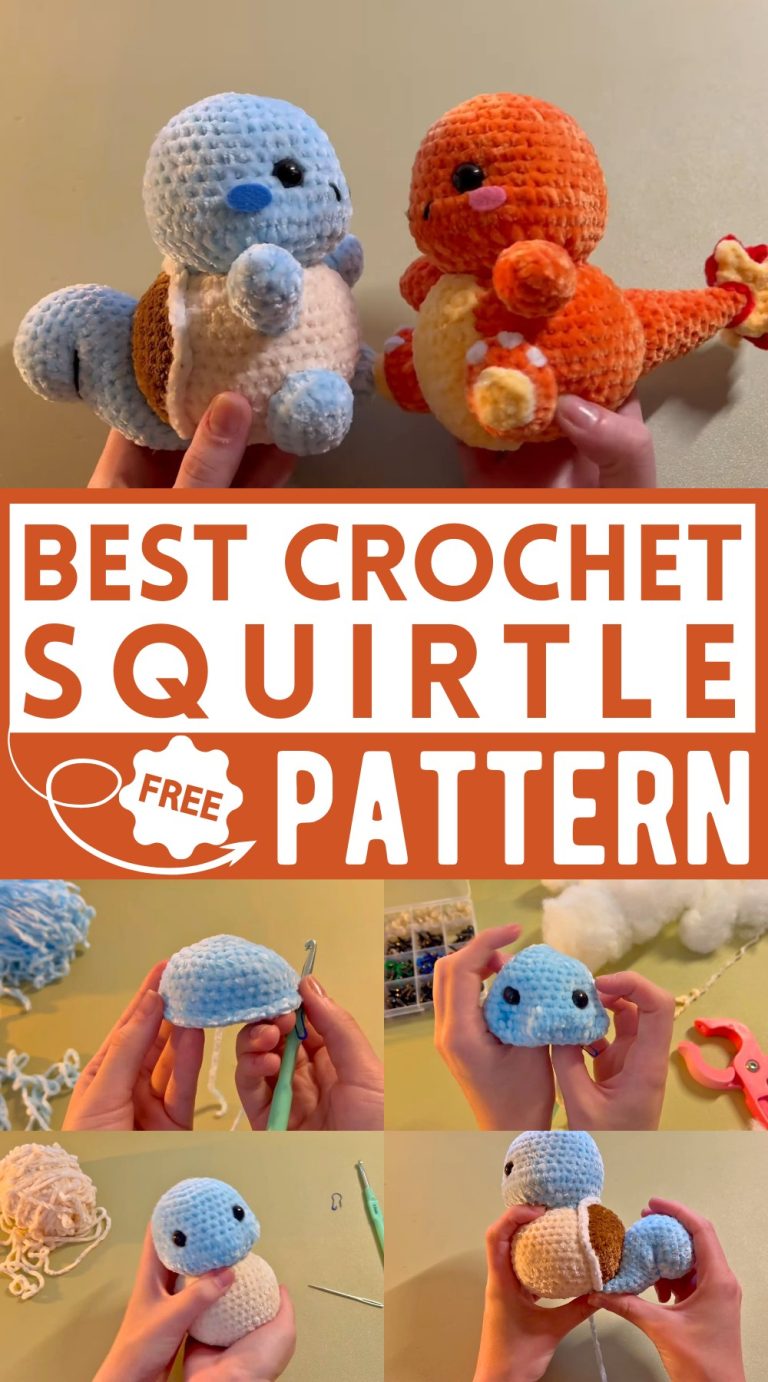 Crochet Squirtle Pattern For Pokemon Lovers - Clairea Belle Makes