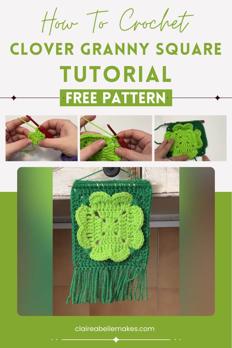 Lively Crochet Clover Granny Square Pattern for Colorful Projects ...