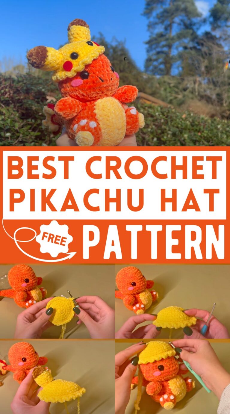 Crochet Pikachu Hat Pattern For Little Pokemon Fans - Clairea Belle Makes