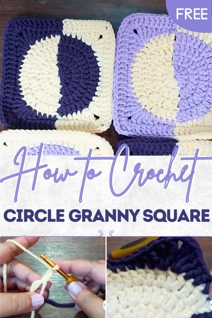 Bold Crochet Circle Granny Square for Trendy Decor Corner - Clairea ...