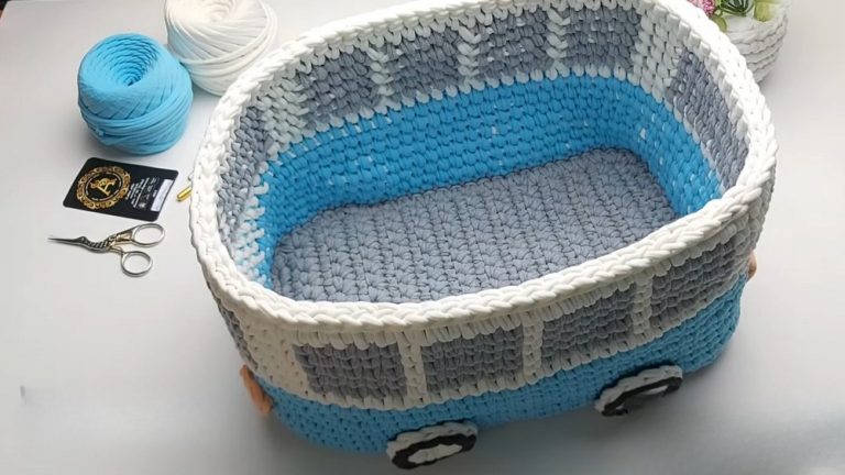 Crochet Bus Basket Pattern That Sparks Creativity and Neatness ...