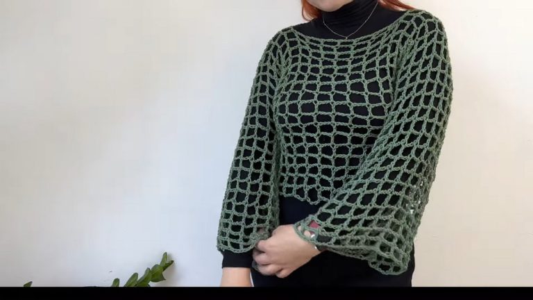 How to Crochet Mesh Top Pattern to Elevate Your Style - Clairea Belle Makes