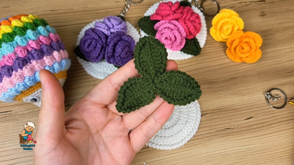Learn to Crochet a Rose Keychain Pattern for Fashionable Details ...