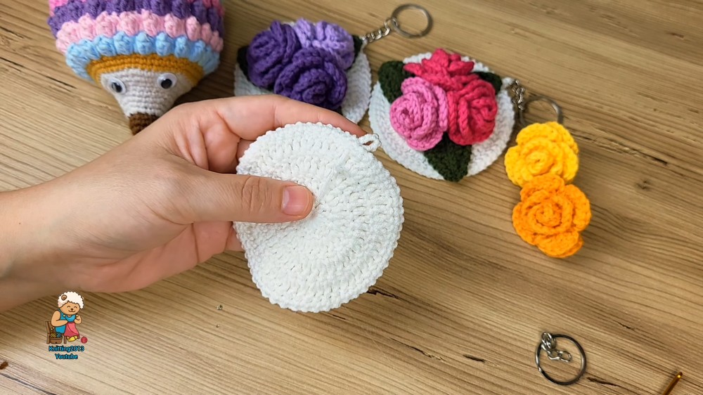 Learn to Crochet a Rose Keychain Pattern for Fashionable Details ...