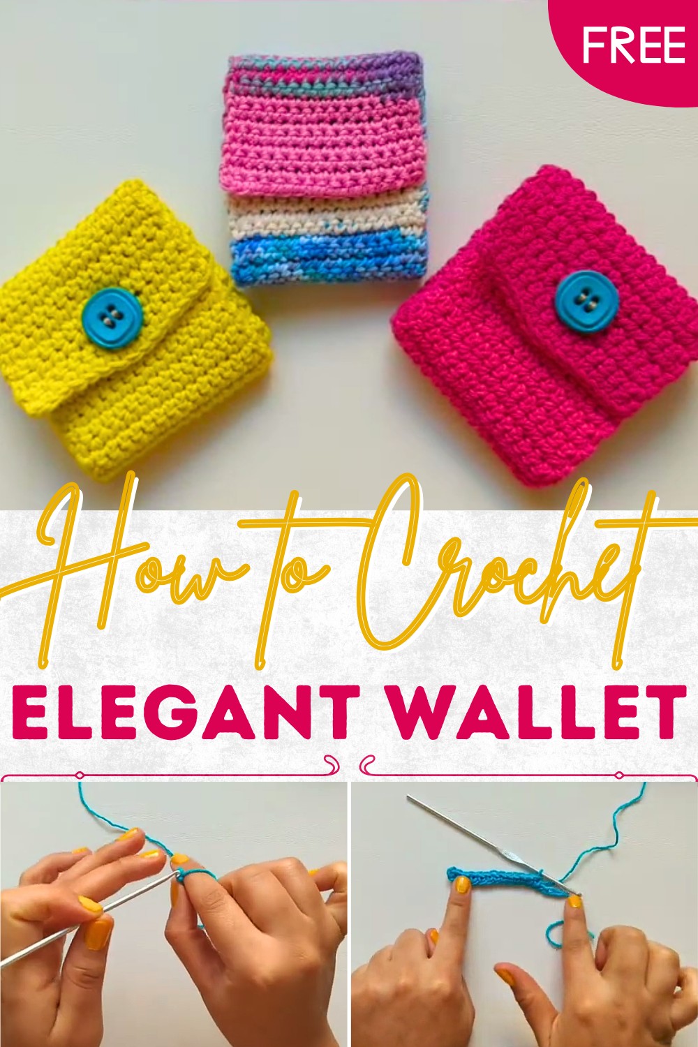 Step-by-Step Free Crochet Wallet Pattern for Functional Beauty ...